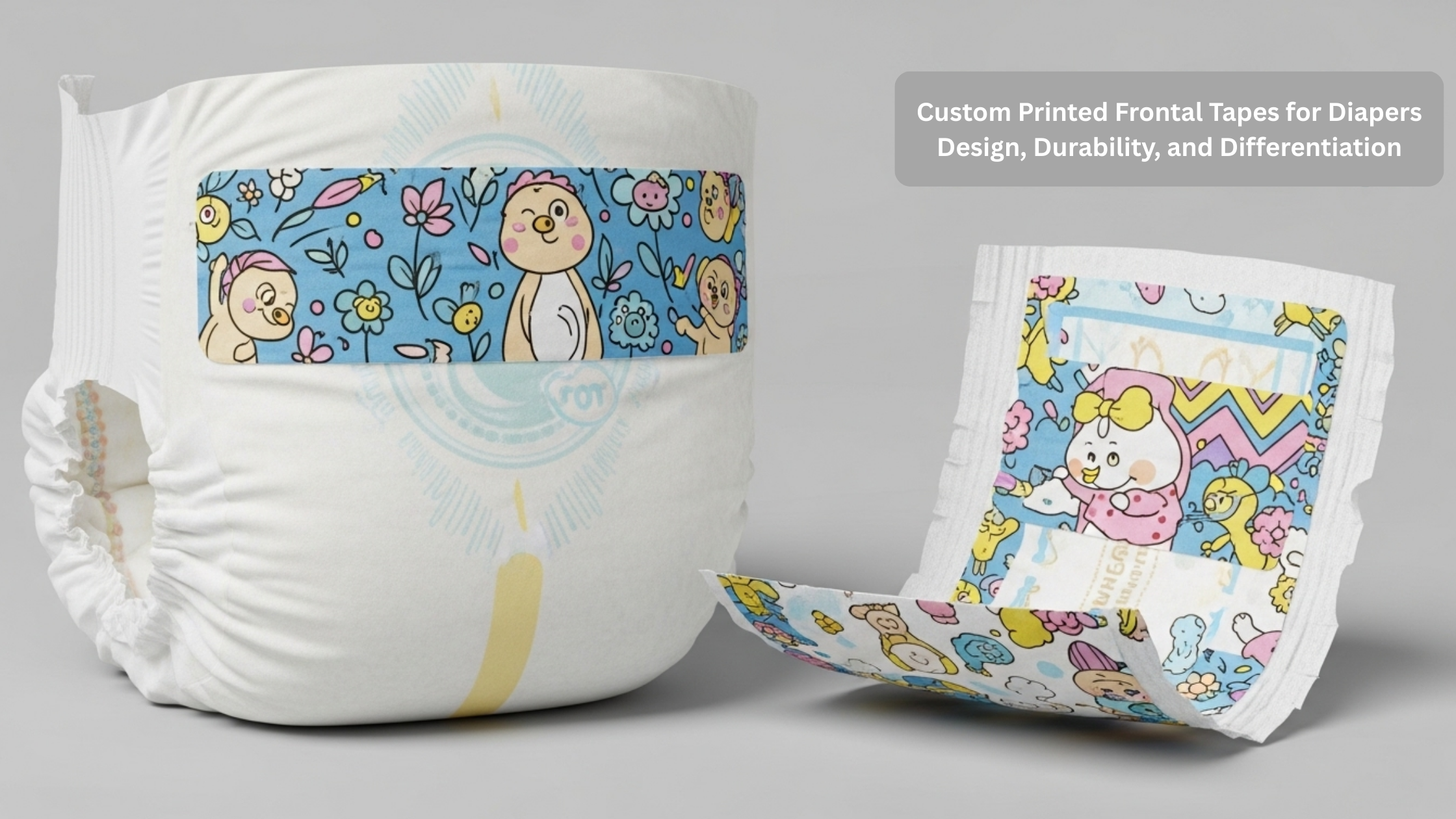 Custom Printed Frontal Tapes for Diapers: Design, Durability